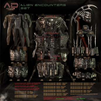 Second Life Marketplace - [AD] - Alien Encounters PHYSIQUE Dark Grey set